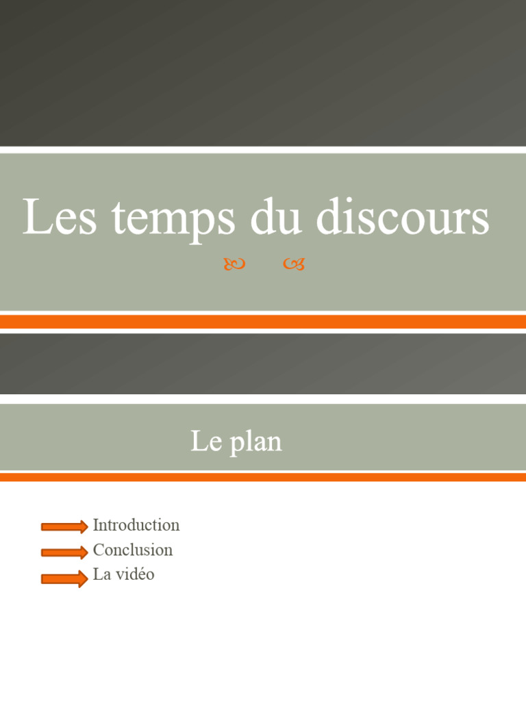 Les Temps Du Discours | PDF | Grammaire | Linguistique