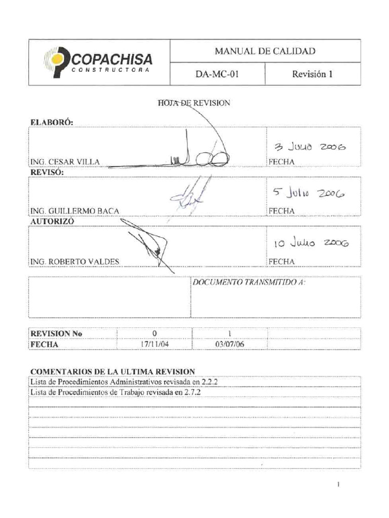 Plan de Calidad (Completo) | PDF | Calidad (comercial) | Hormigón