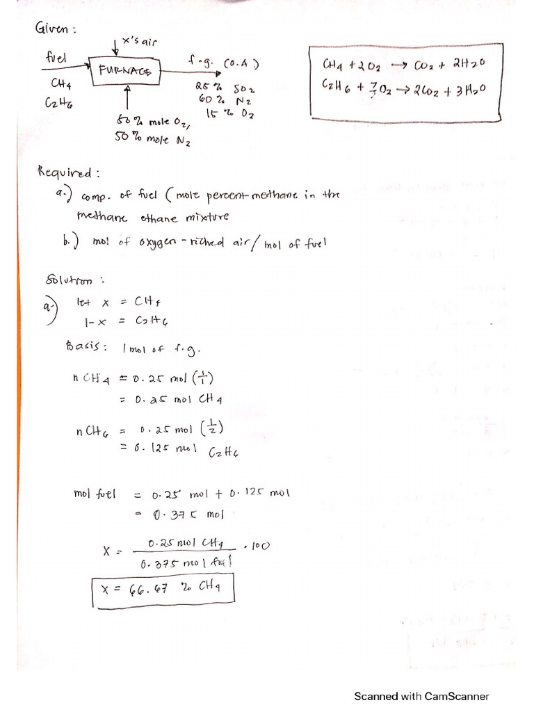 ChE Sample Problem 2 | PDF