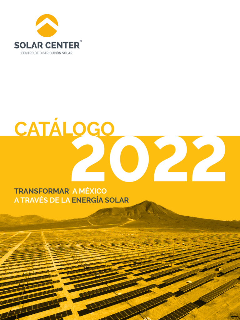 Catalogo Solar Center 2022 | Descargar gratis PDF | Fotovoltaica ...