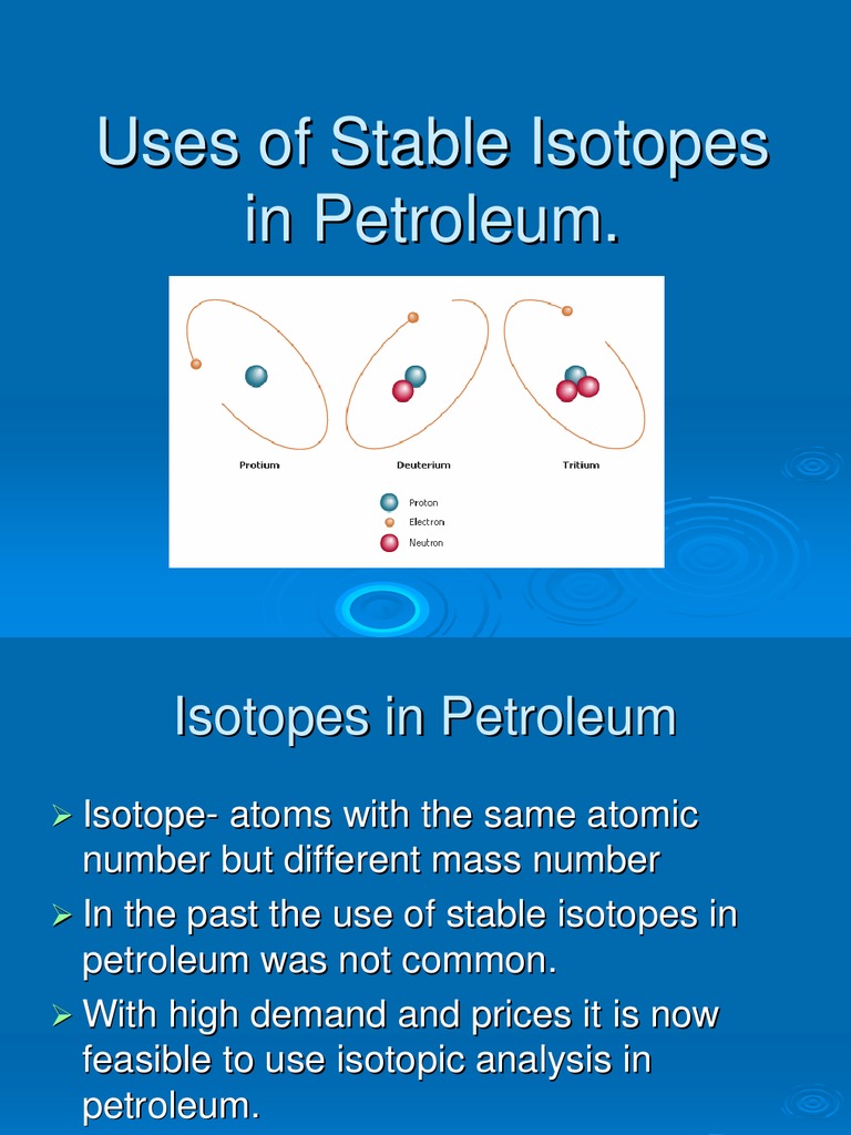 Application of Stable Isotopes in Petroleum | PDF | Hydrocarbons ...