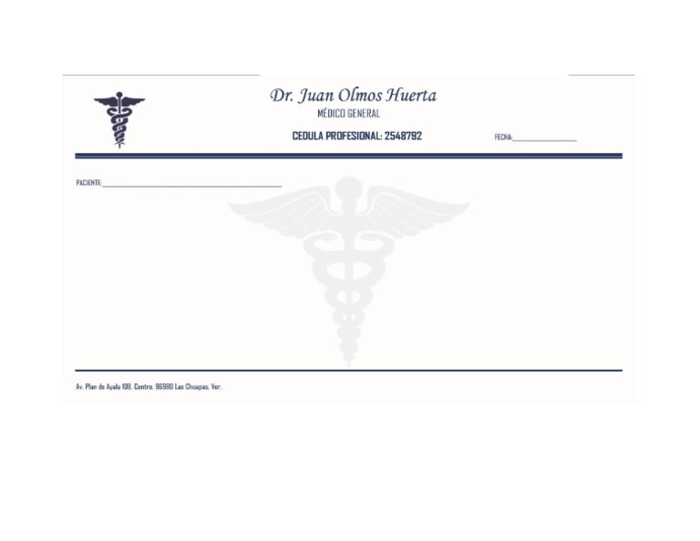 RECETA MEDICA EDITABLE | PDF