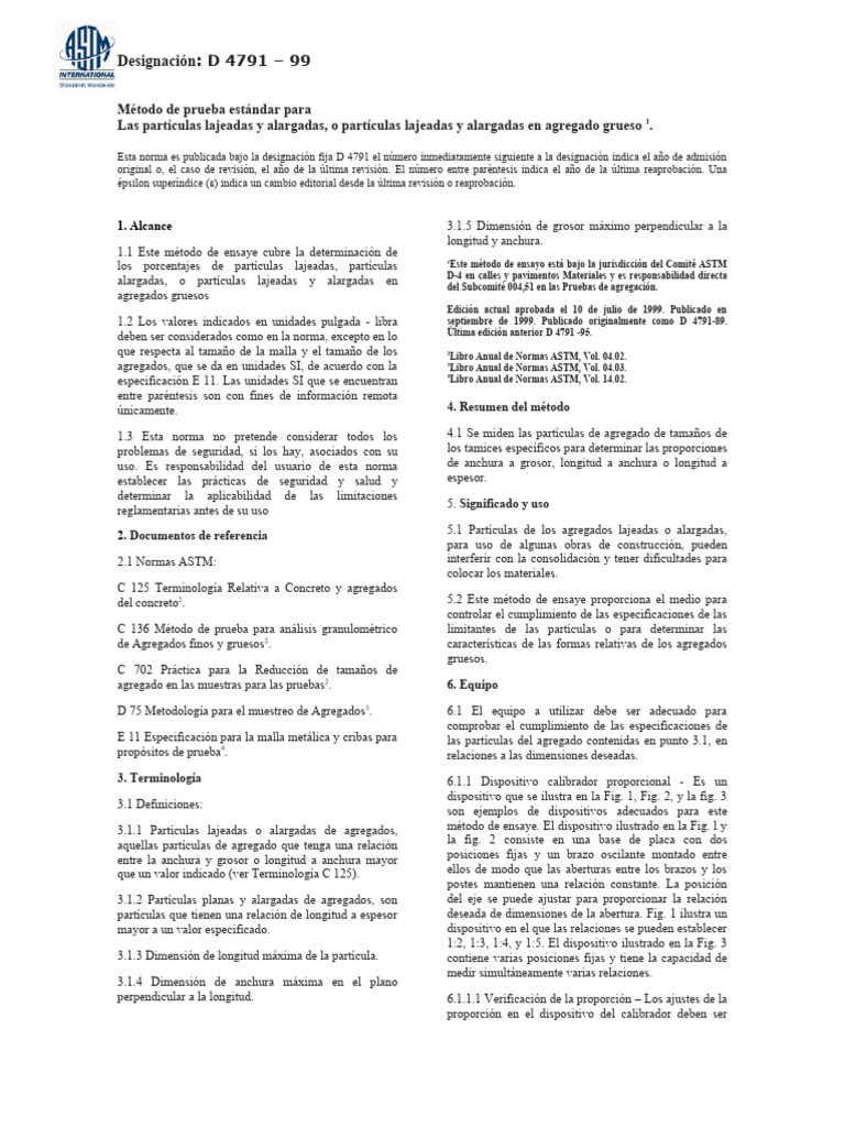 Astm D 4791-99 | PDF