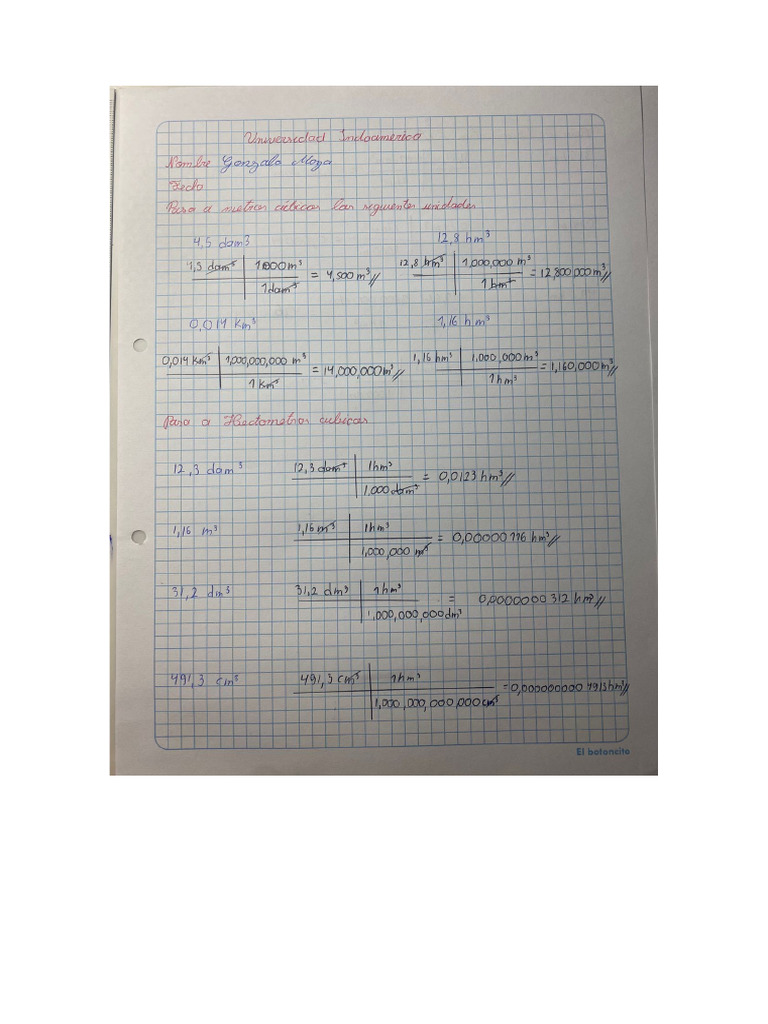 Conversion de Unidades | PDF