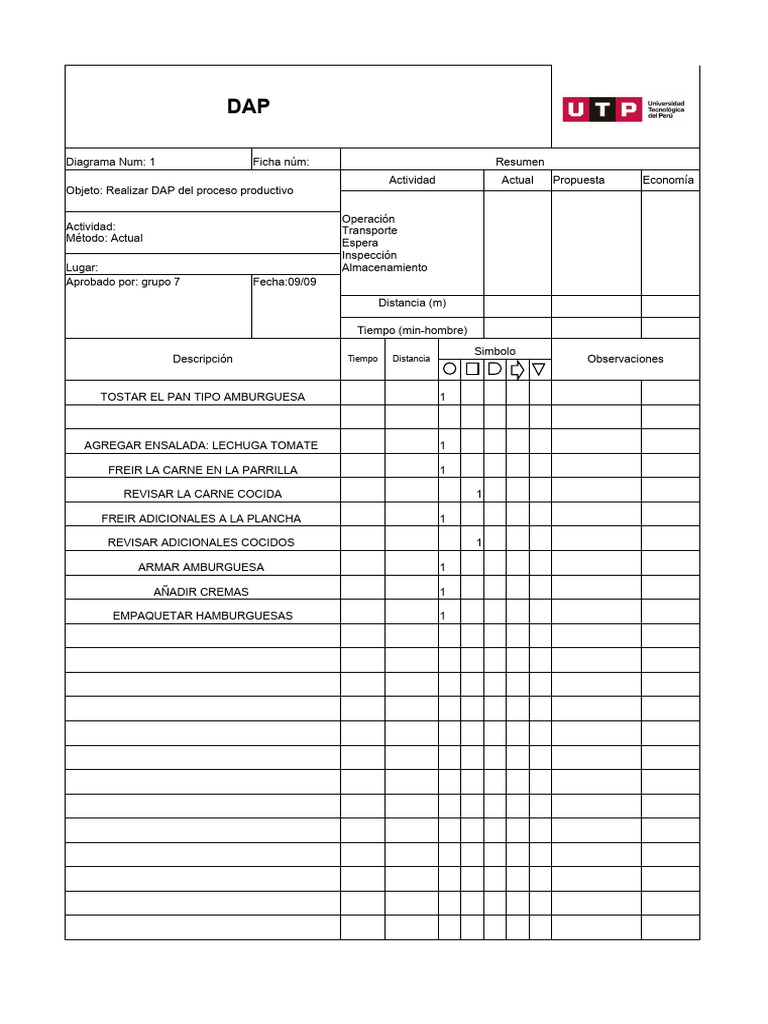 Formato-DAP GRUPO 7 | PDF