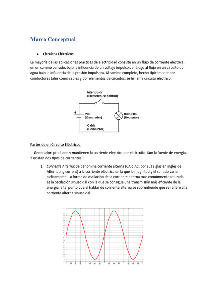 Conceptos Clave de Circuitos Eléctricos | PDF | voltaje | Corriente eléctrica