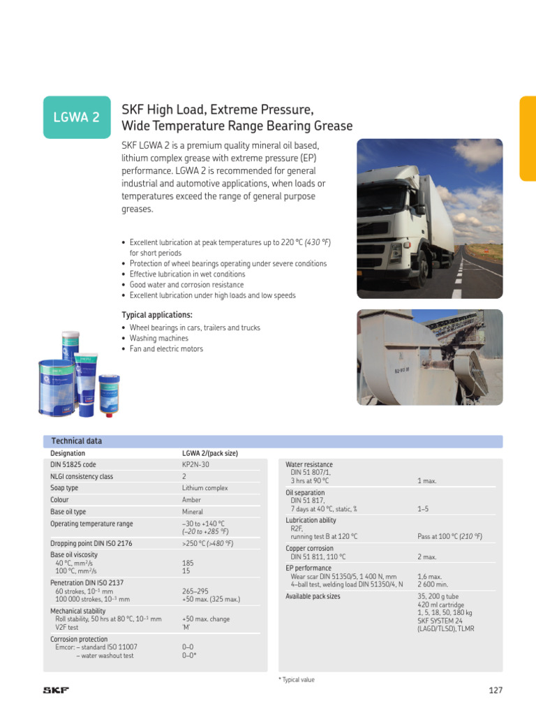 SKF Lgwa 2 | PDF | Mechanical Engineering | Materials