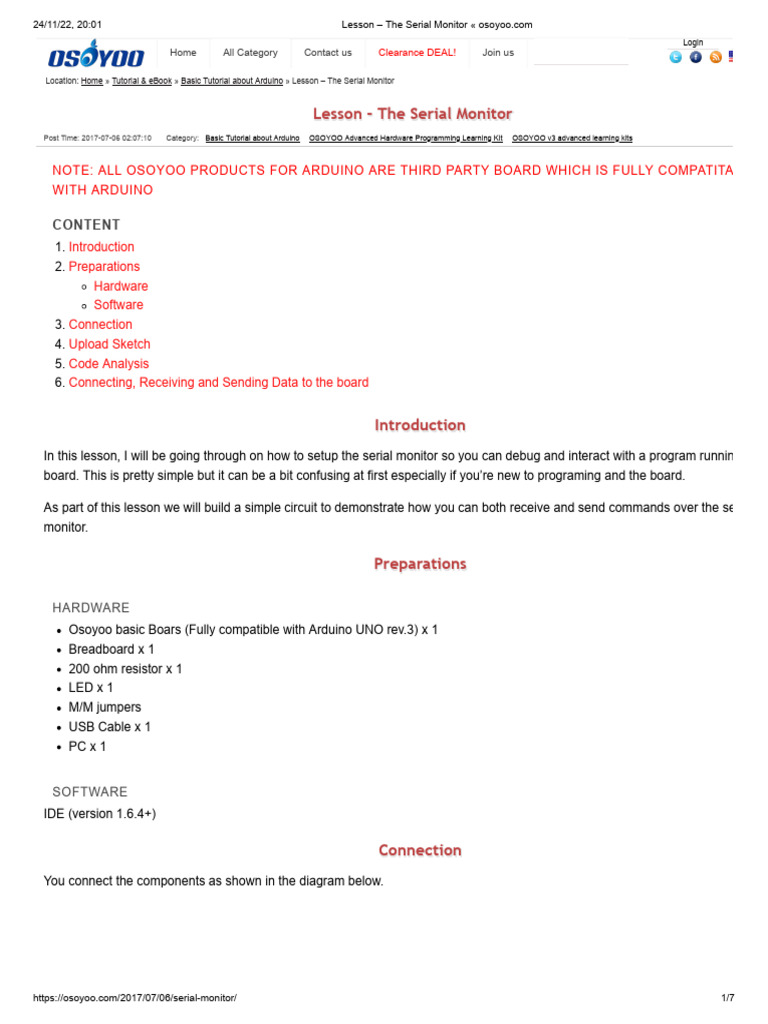Arduino Serial Monitor Guide Pdf Arduino Inputoutput