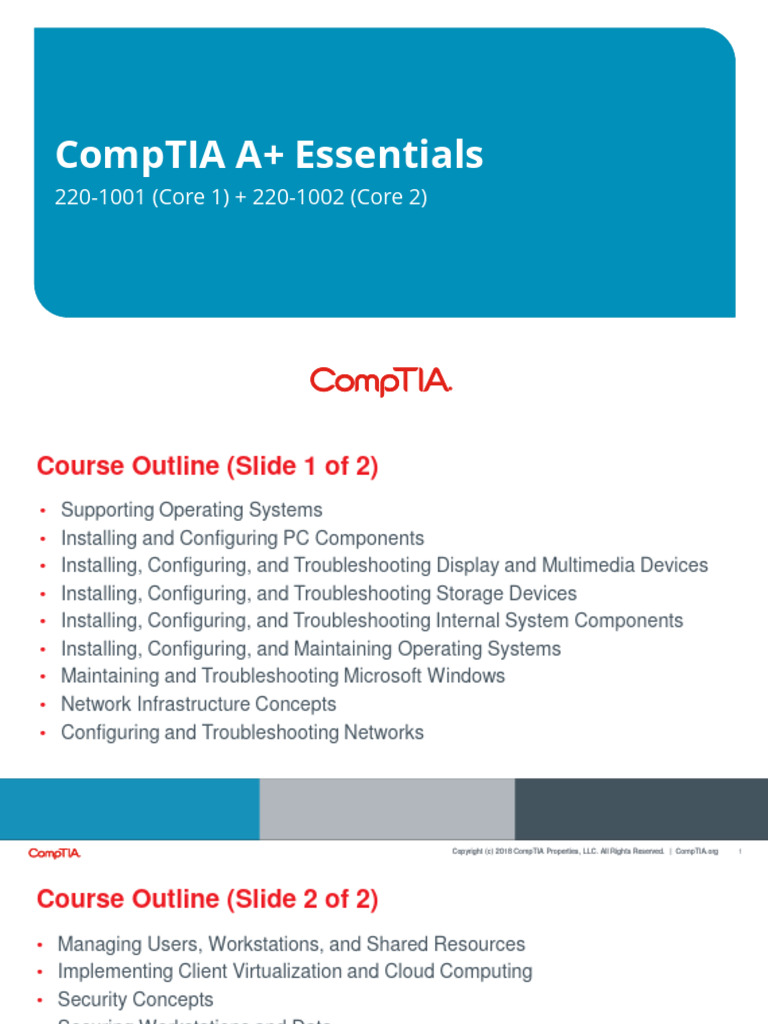 CompTIA A+ Essentials | PDF | Operating System | Computer File