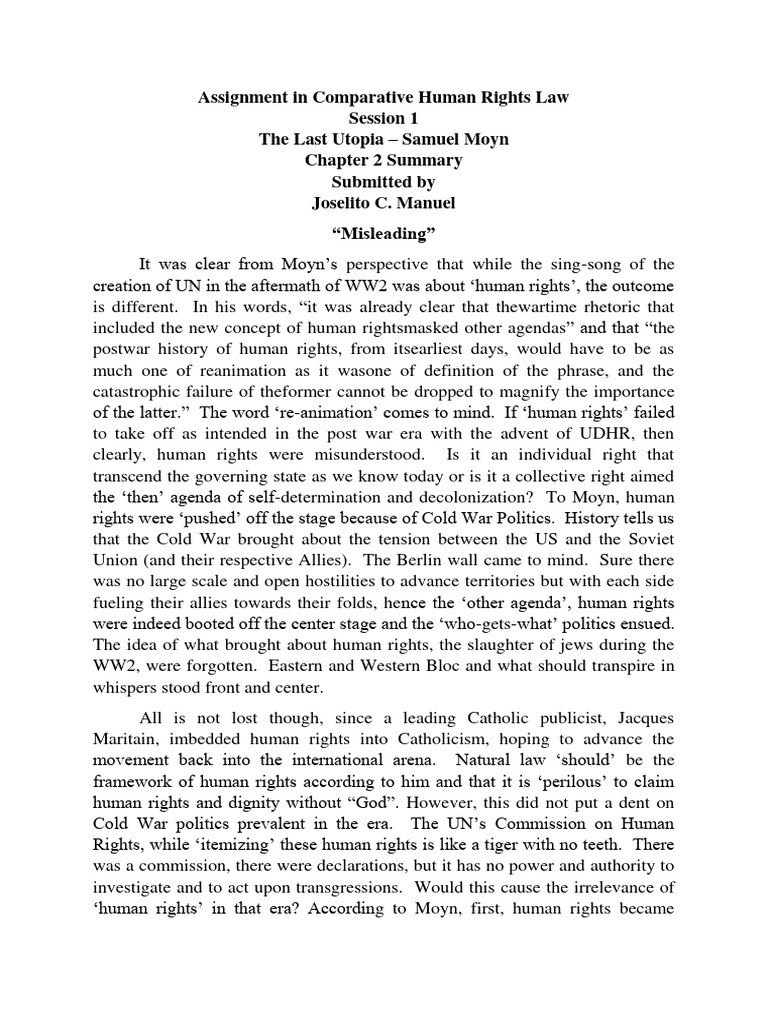 Comparative Human Rights Analysis | PDF