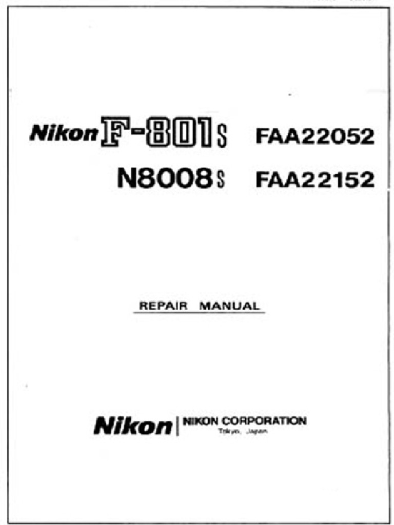 Nikon f801s n8008s SM | PDF
