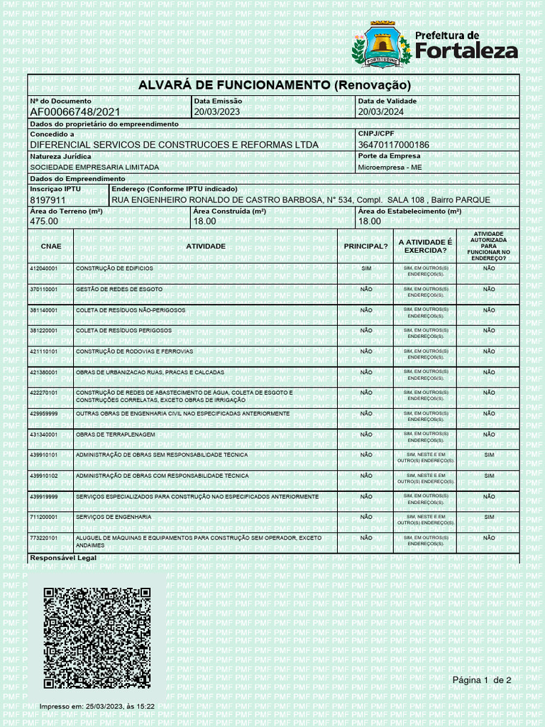 Alvará de Funcionamento 2021 | PDF | Condomínio