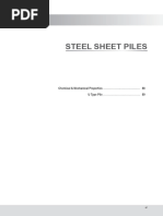 Sheet Pile Specifications Guide | PDF | Building Materials