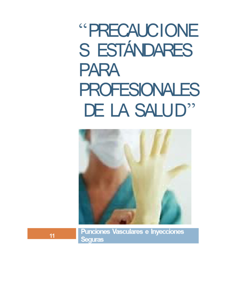 Punciones Vasculares e Inyecciones Seguras | PDF