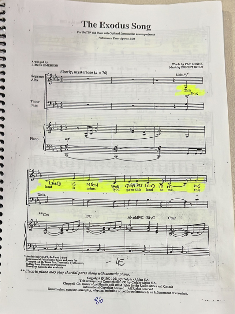 The Exodus Song | PDF