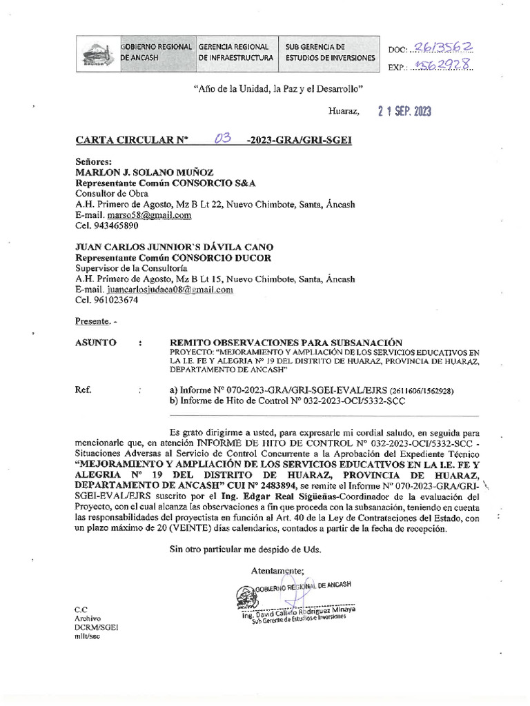 CARTA CIRCULAR 03 - VV - Compressed | PDF