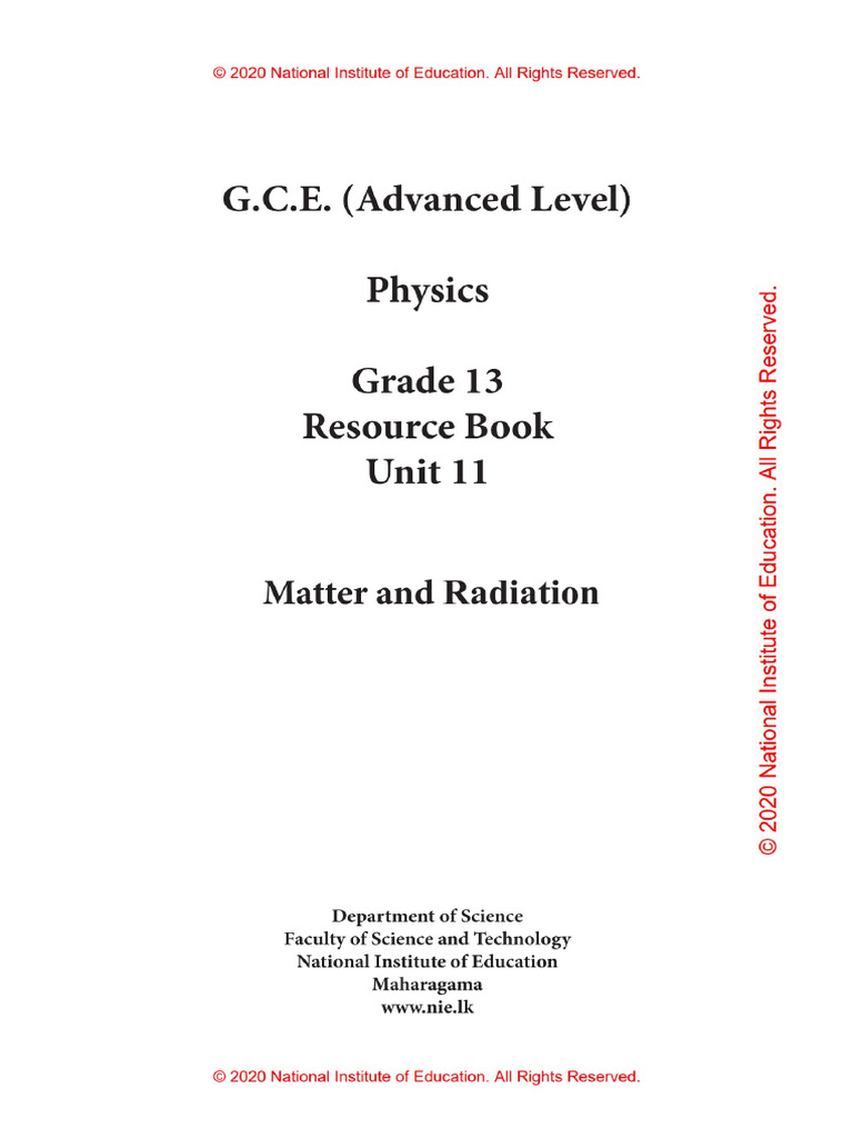 AL Physics Resource Book Unit 11-EM | PDF