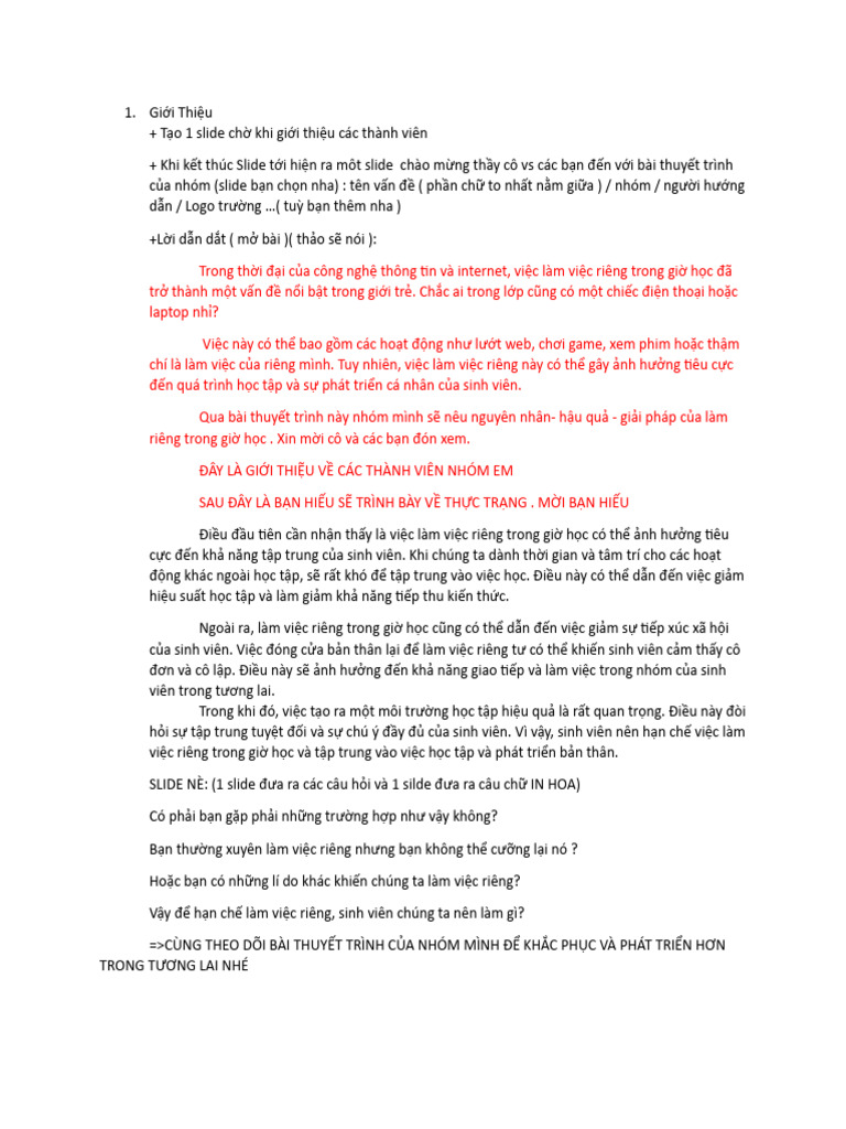 Giới Thiệu -PTT | PDF