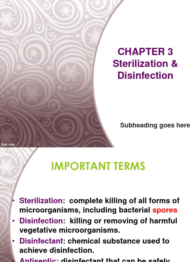 CHAPTER 3 - Sterilization & Disinfection | PDF