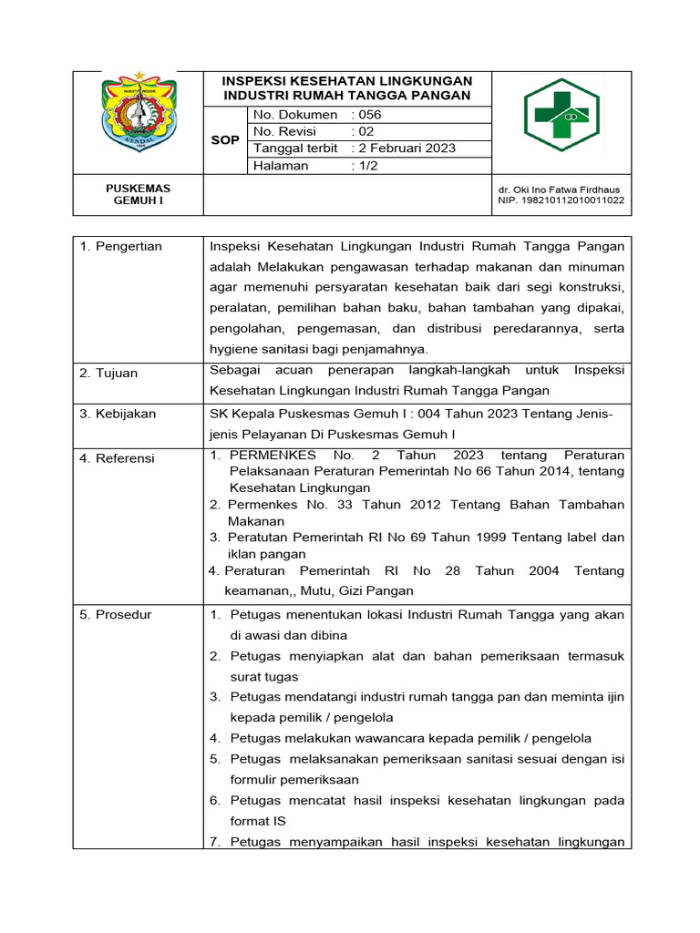 SOP IKL IRTP 2023 (Oke) | PDF | Sains & Matematika