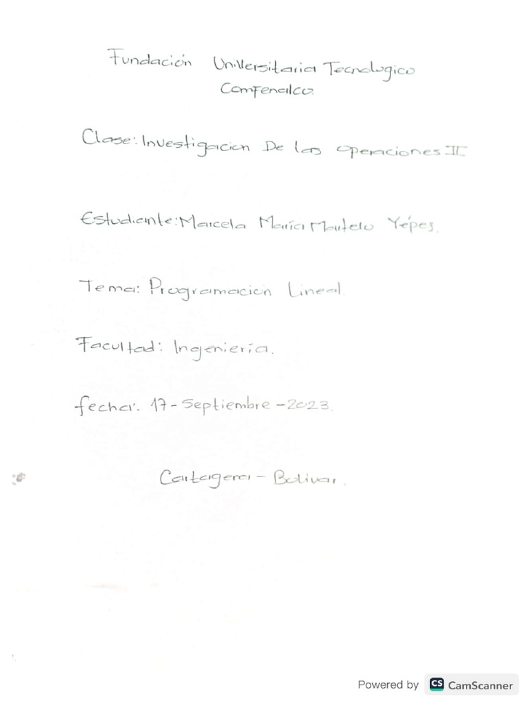 Programación Lineal | PDF Programación Lineal | PDF