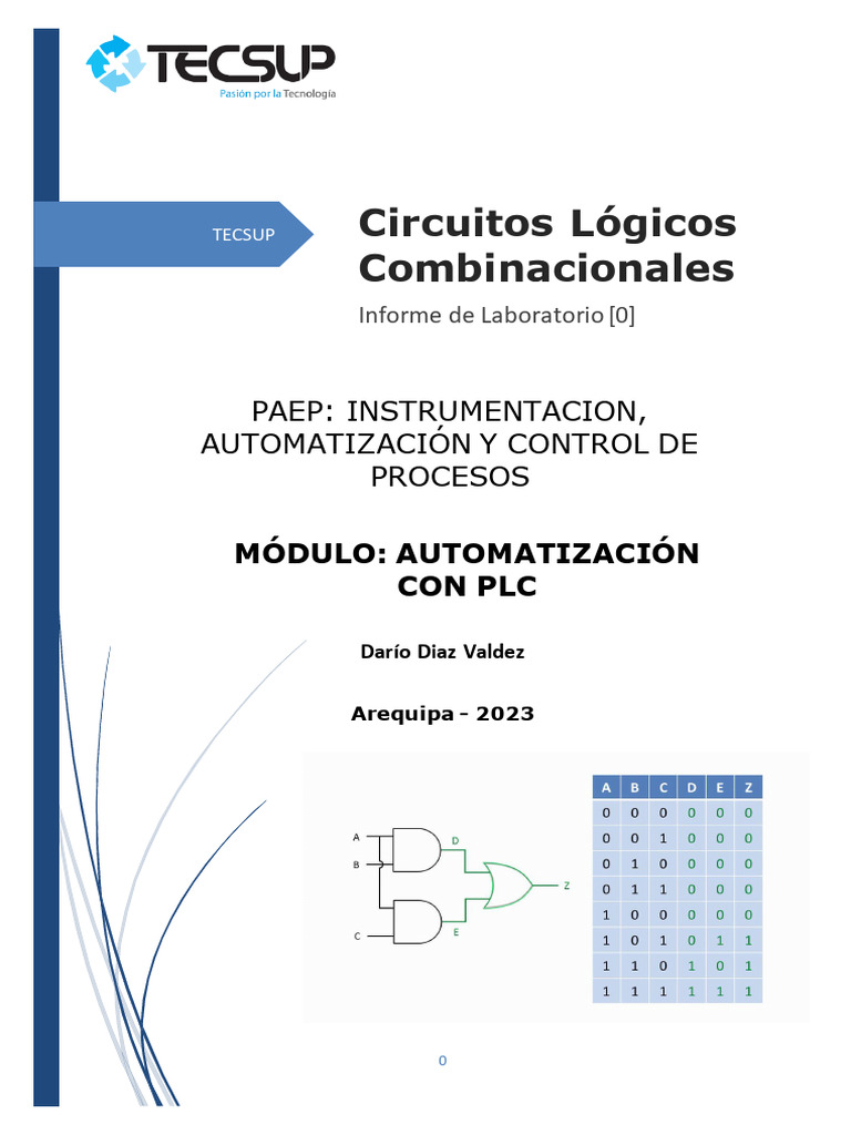 LAB 0 - Circuitos Logicos Combinacionales - Resuelto | PDF