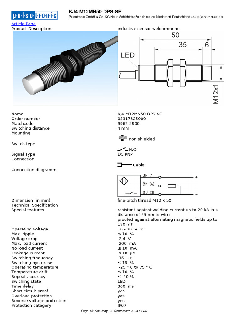 kj4 m12mn50 Dps SF | PDF
