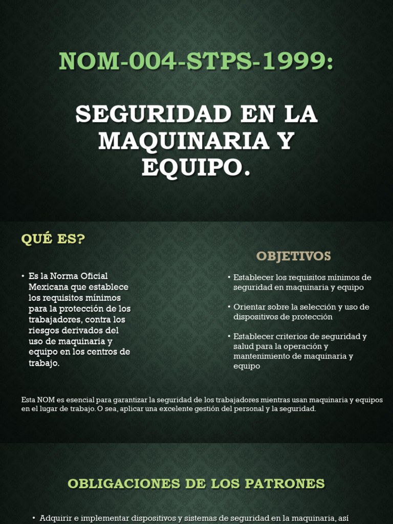 Nom 004 STPS 1999 | PDF