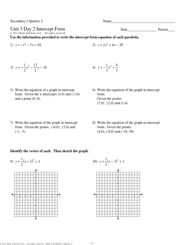 Quadratic Forms Intercept Form | PDF | Mathematical Concepts | Mathematics