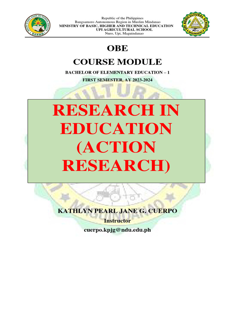Intro to Action Research Module | PDF | Career & Growth