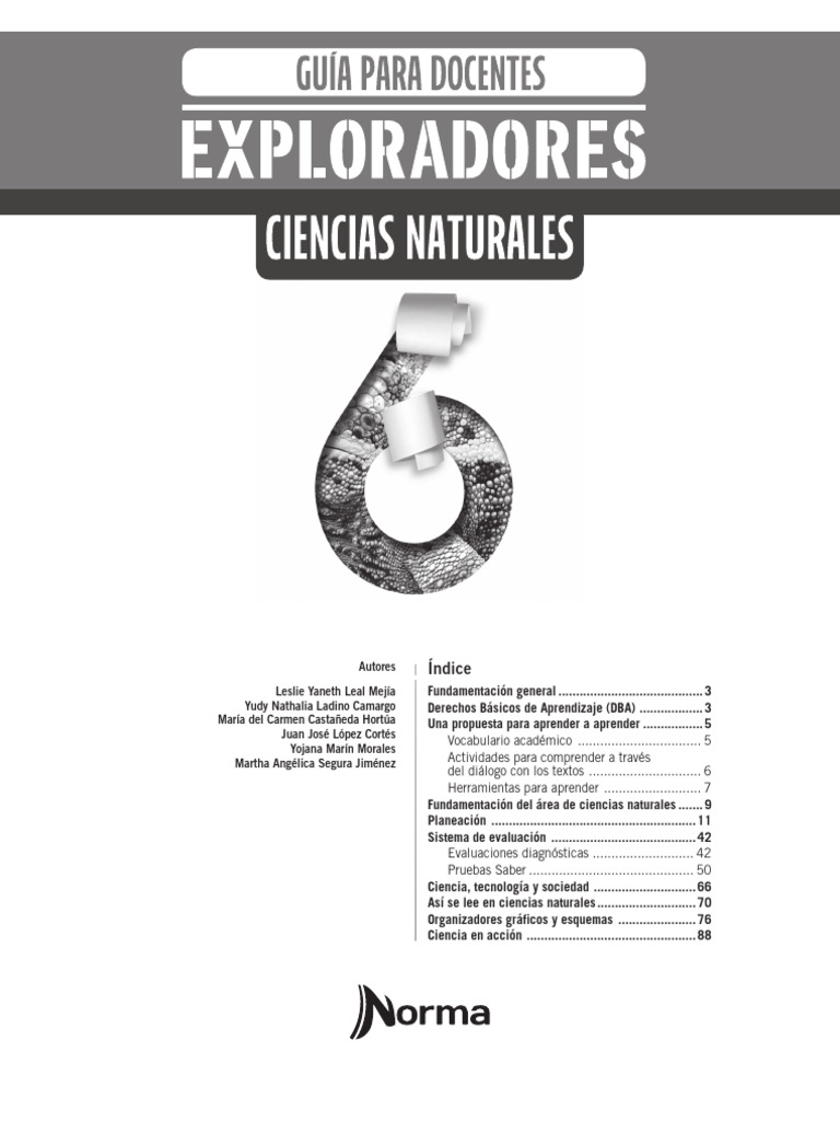 Exp Cie06 Doc | PDF | Aprendizaje | Evaluación