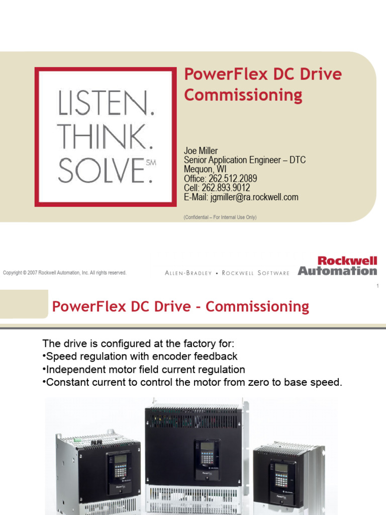 Commissioning PFDC Drive | PDF | Electric Motor | Electrical Engineering