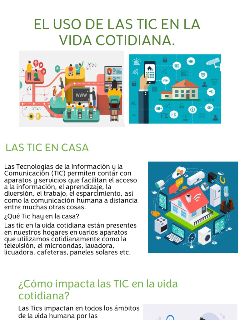 El Uso de Las Tic en La Vida Cotidiana | PDF | Tecnología de ...