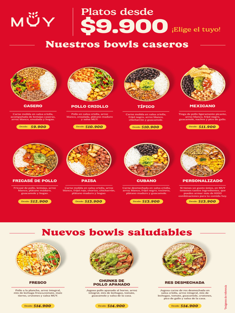 Menú MUY | PDF | Alimentos | Cocina occidental