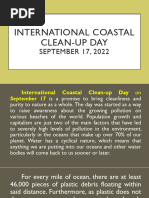 Coastal Clean Up Form | PDF | Nature