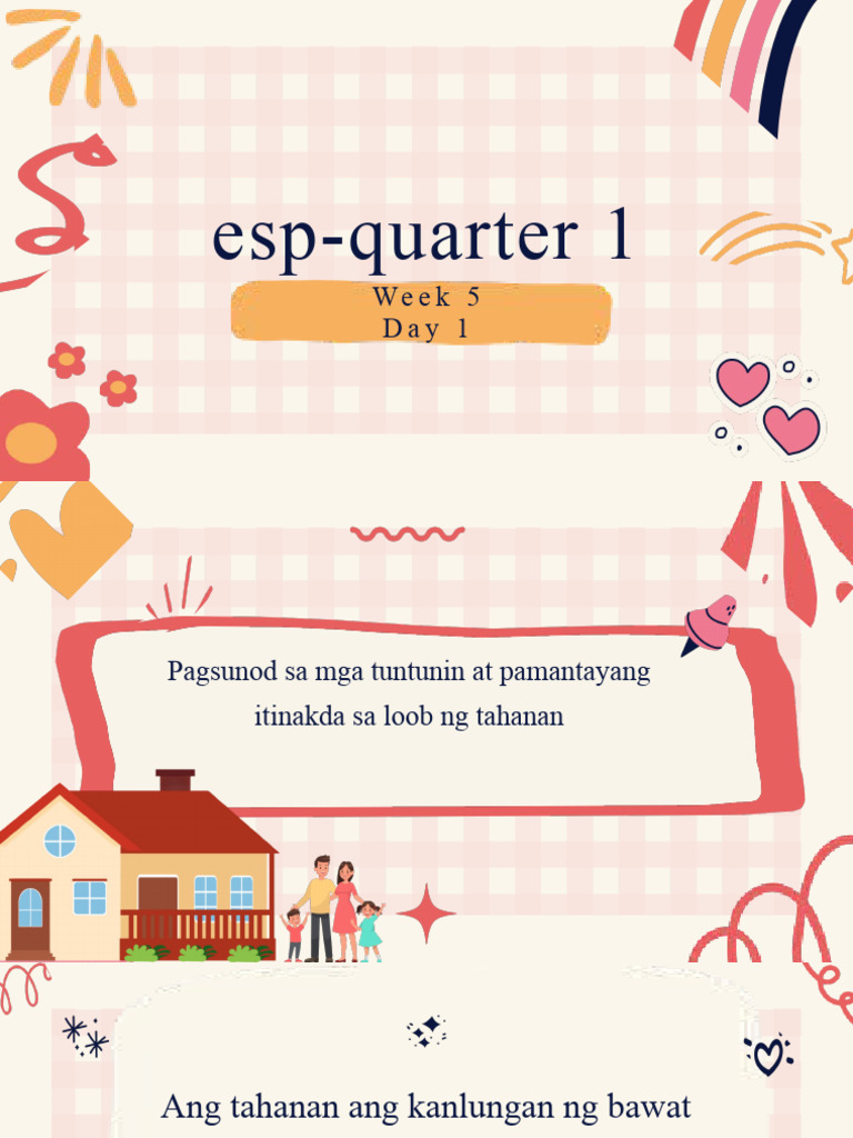 Esp-Quarter 1 Week 5 | PDF