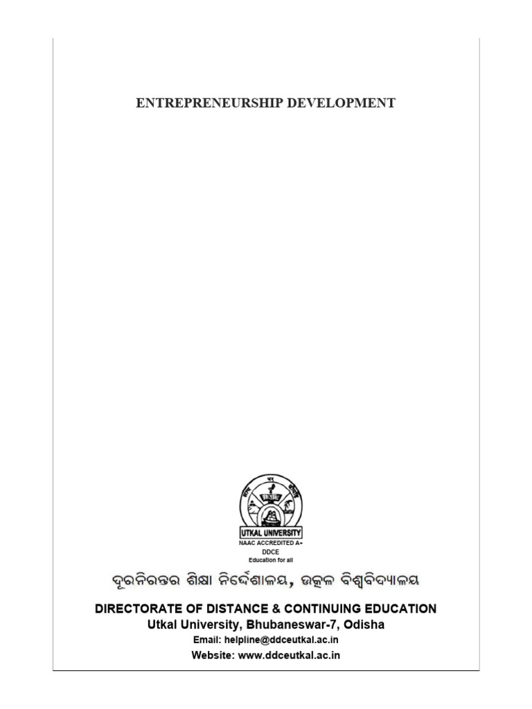 Entrepreneurship Development | PDF | Entrepreneurship | Leadership