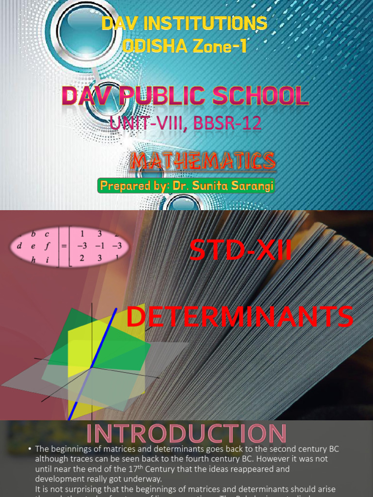 Class Xii-Determinant | PDF | Determinant | Matrix (Mathematics)
