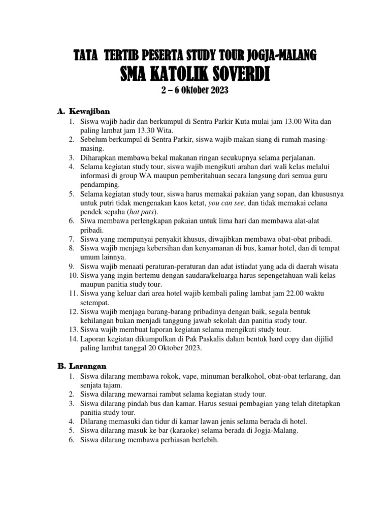 Tatib PDF | PDF | Perjalanan