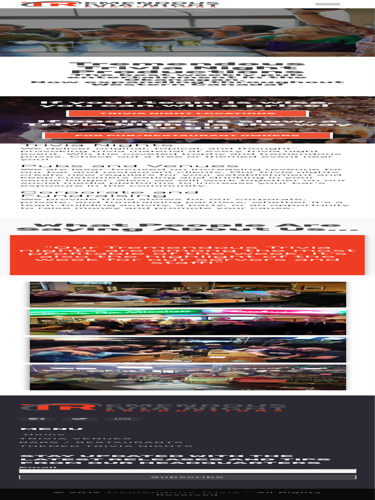 Tremendous Trivia - Trivia Night | PDF | Cooking, Food & Wine