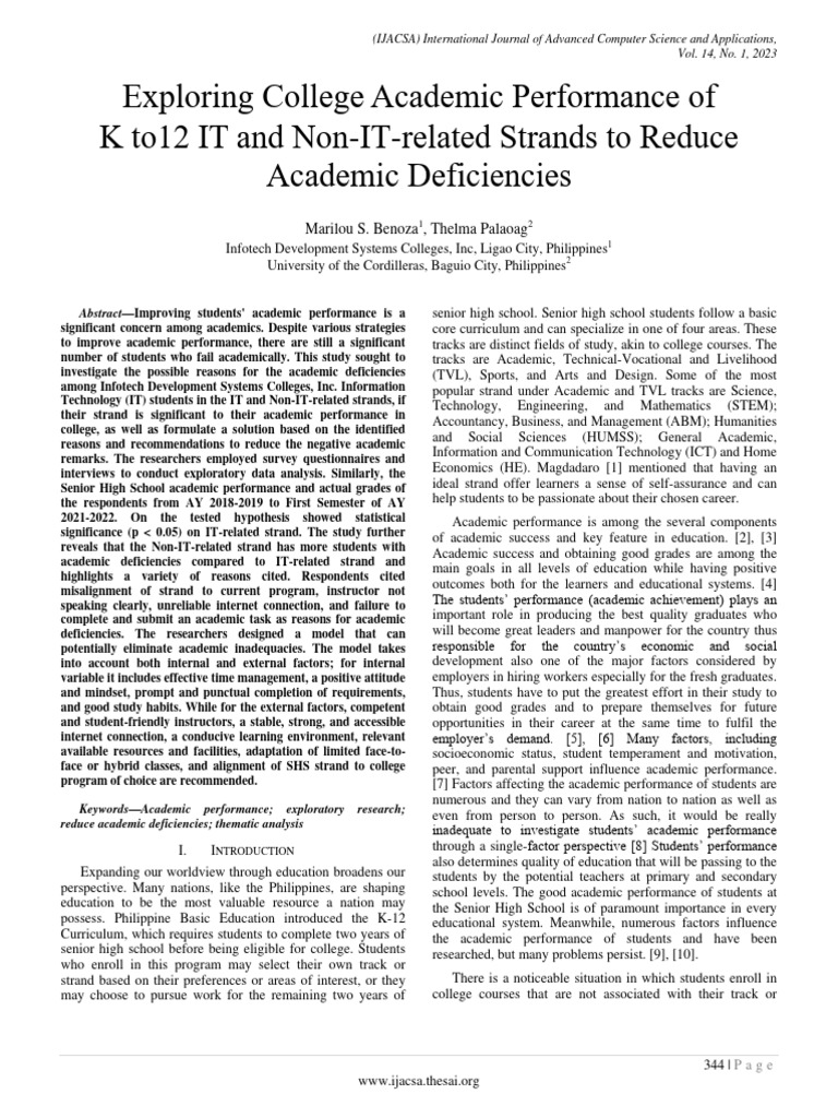 Paper 37-Exploring College Academic Performance | PDF | Science ...