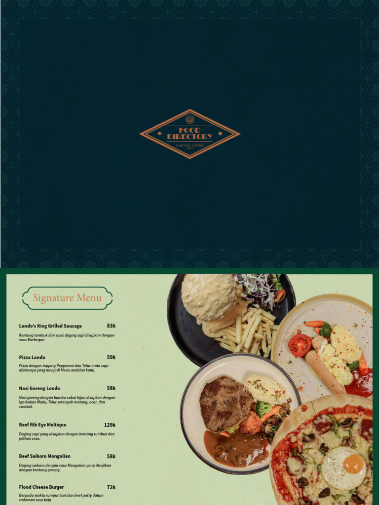 Canting Menu 2023 (Food) | PDF | Memasak, Makanan, & Anggur