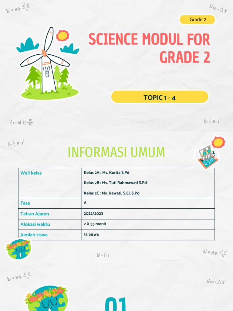 modul ajar science topic 1-4 grade 2 | PDF
