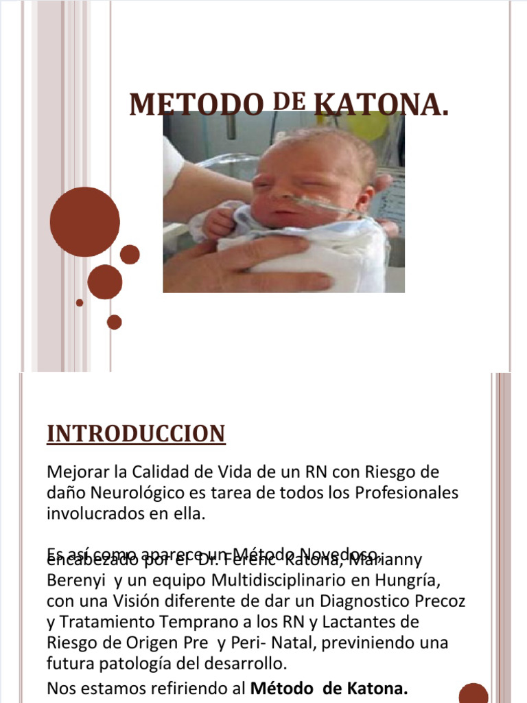 Método de Katona: Rehabilitación Neonatal | PDF | Neurología | Sistema ...