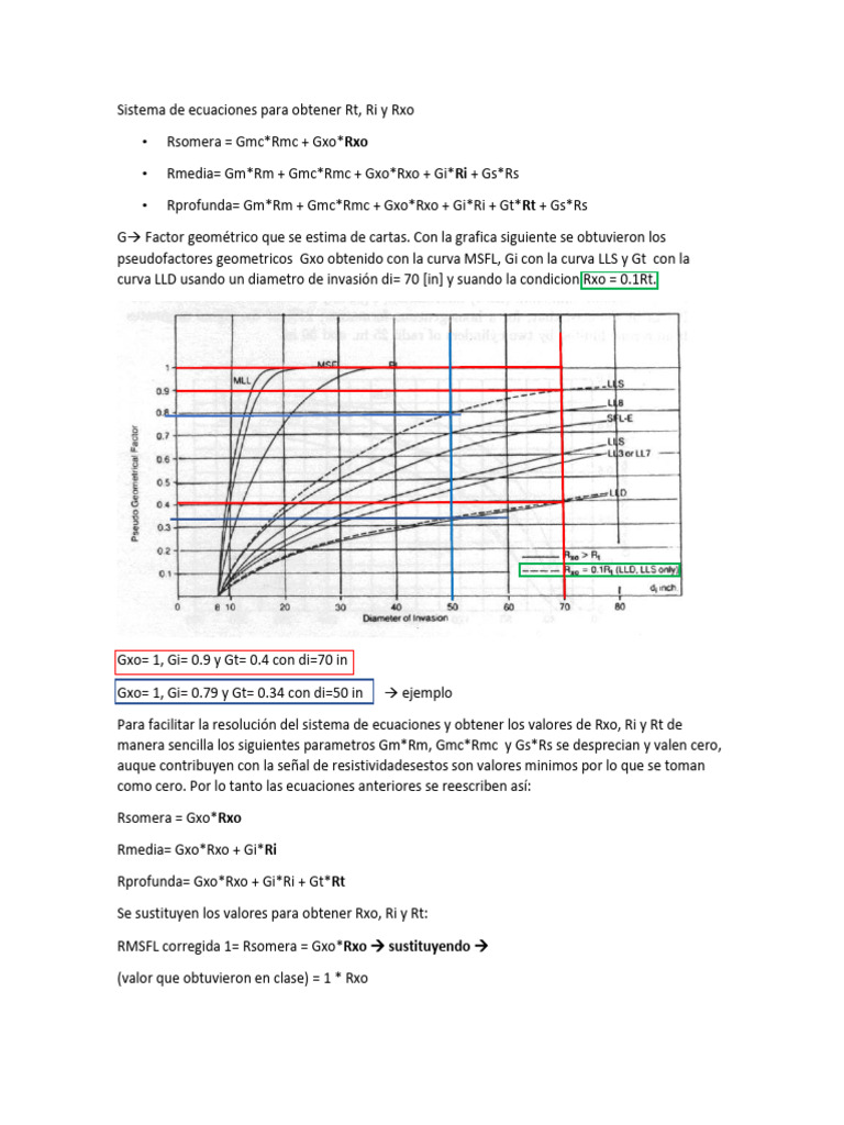 Cálculo de Rt, Ri y Rxo en Ecuaciones | PDF | Ecuaciones | Objetos ...