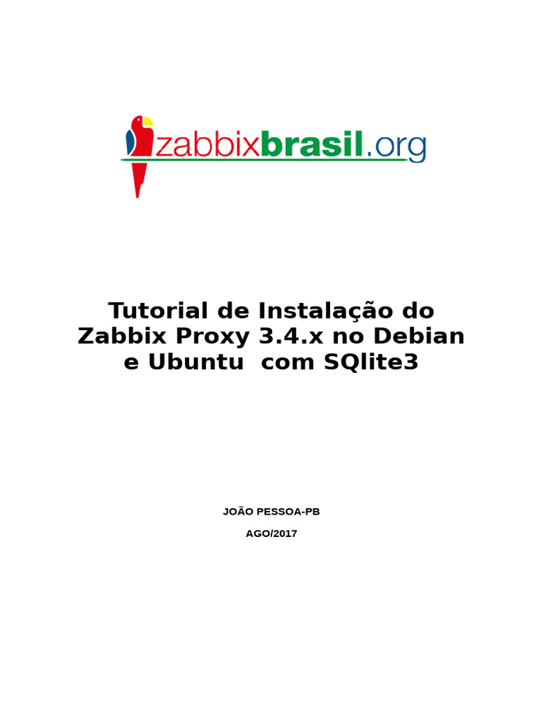 Tutorial de Instalacao Do Zabbix Proxy 3.4 Debian Ubuntu | PDF