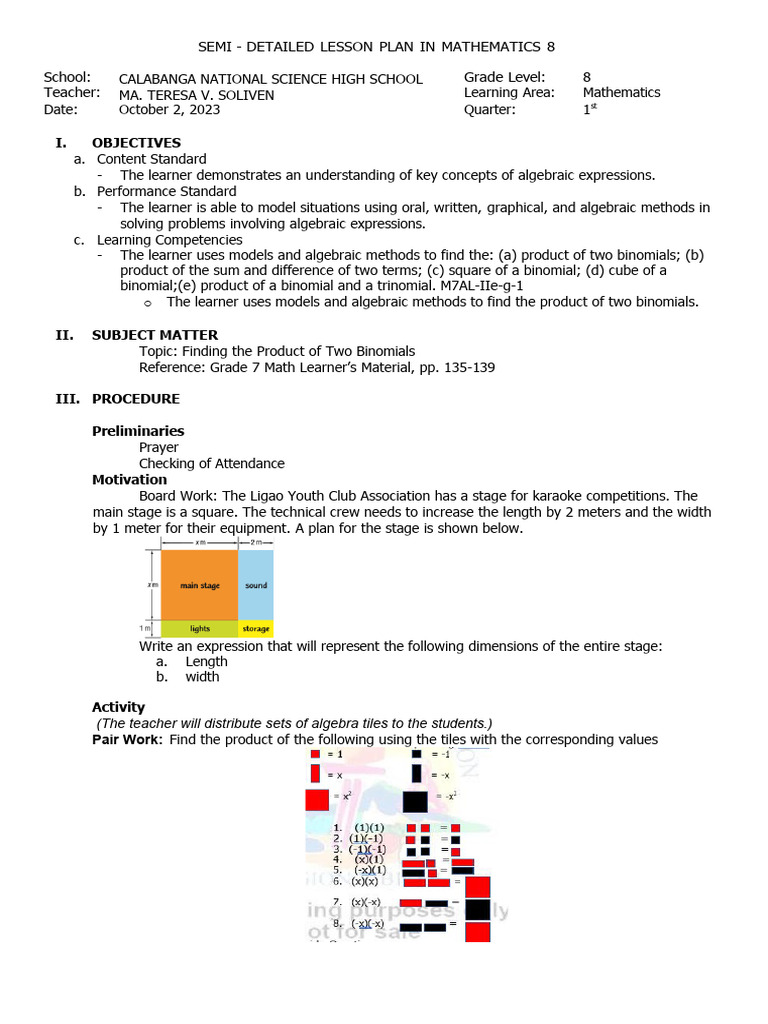 DLP-Math - Oct 2 | PDF | Learning | Mathematics