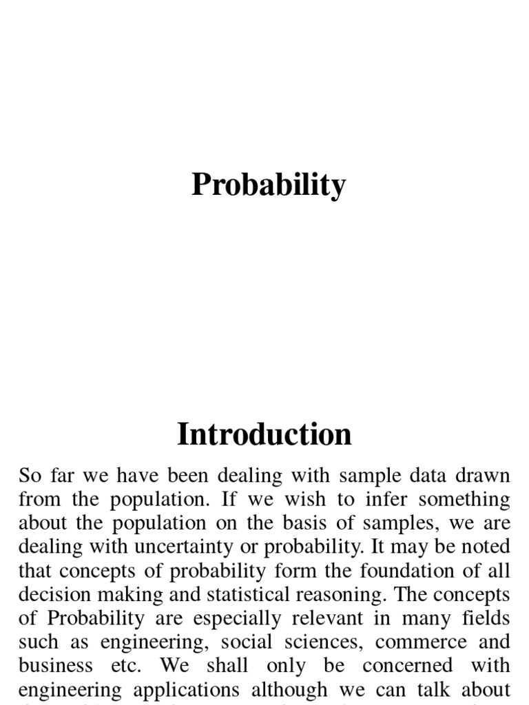 Lecture 25 | PDF | Probability | Sampling (Statistics)