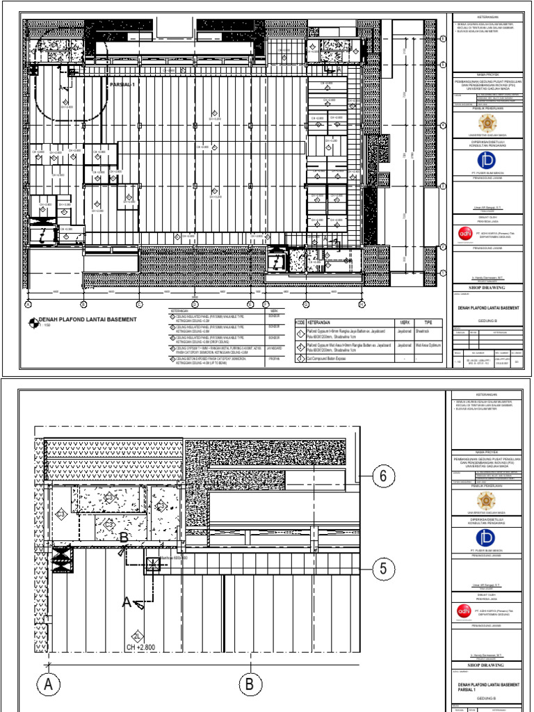 Denah Plafond Gedung UGM | PDF