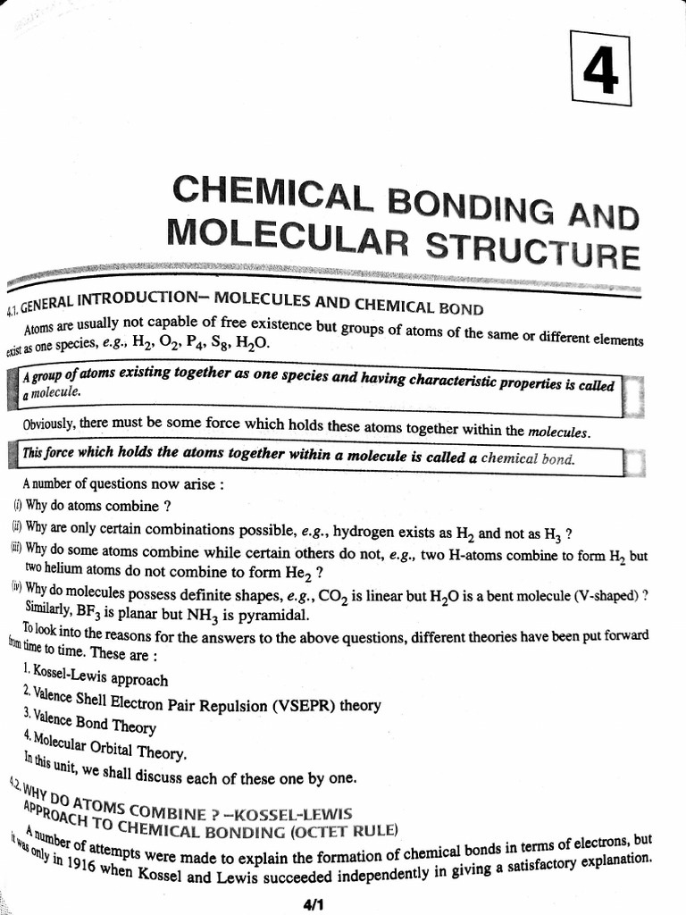 Chemical Bonding | PDF